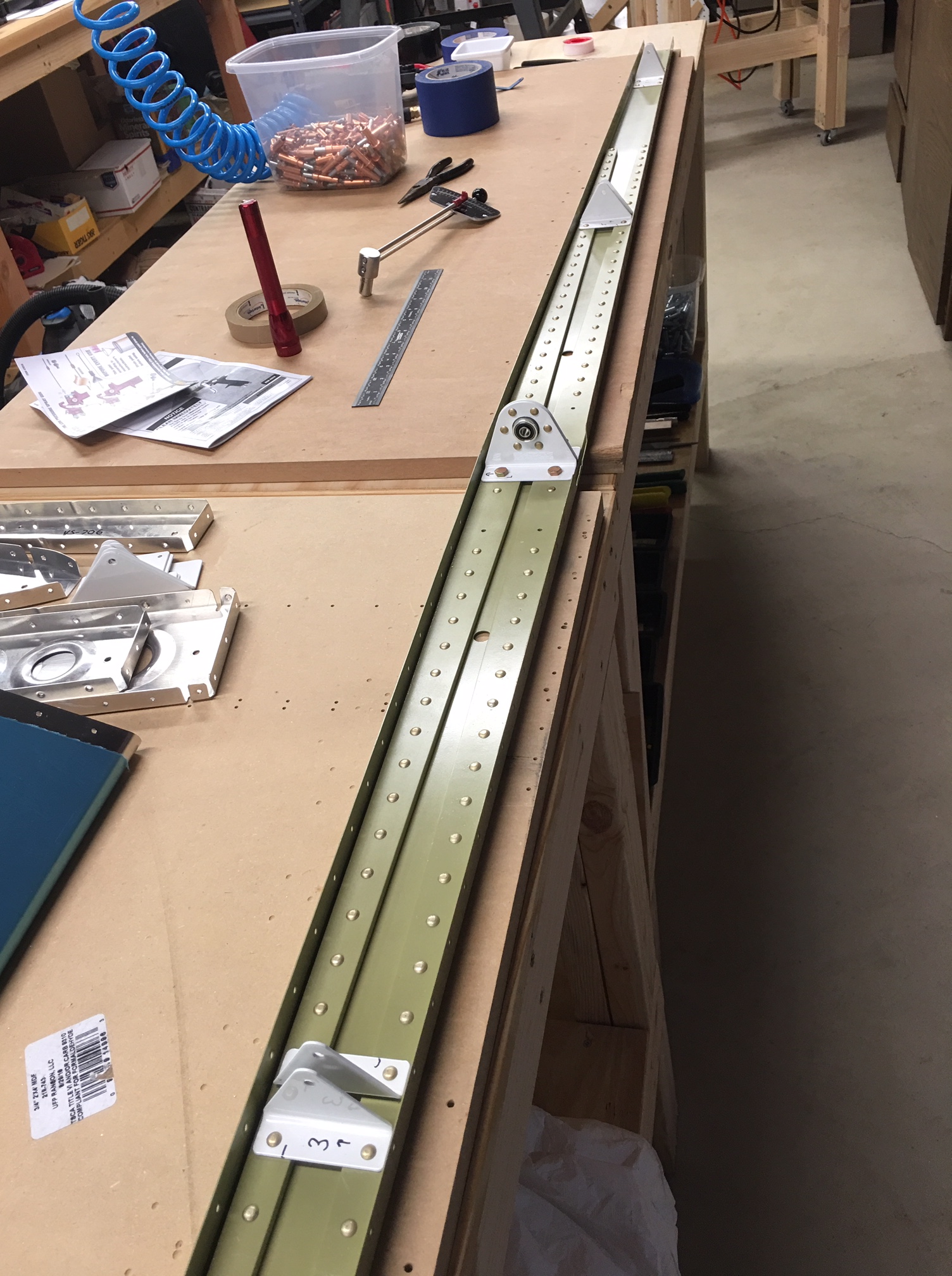 Assembling the Horizontal Stabilizer – Rear Spar – Ted's RV-7 Build